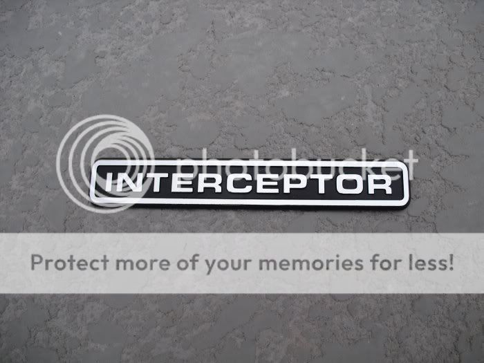 Interceptor Only Emblem Crown Victoria Police Cop | eBay